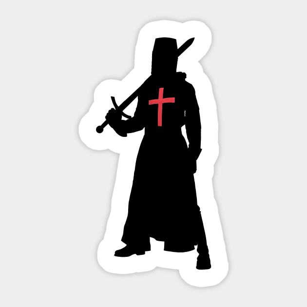 Crusader Silhouette Crusader Sticker Teepublic